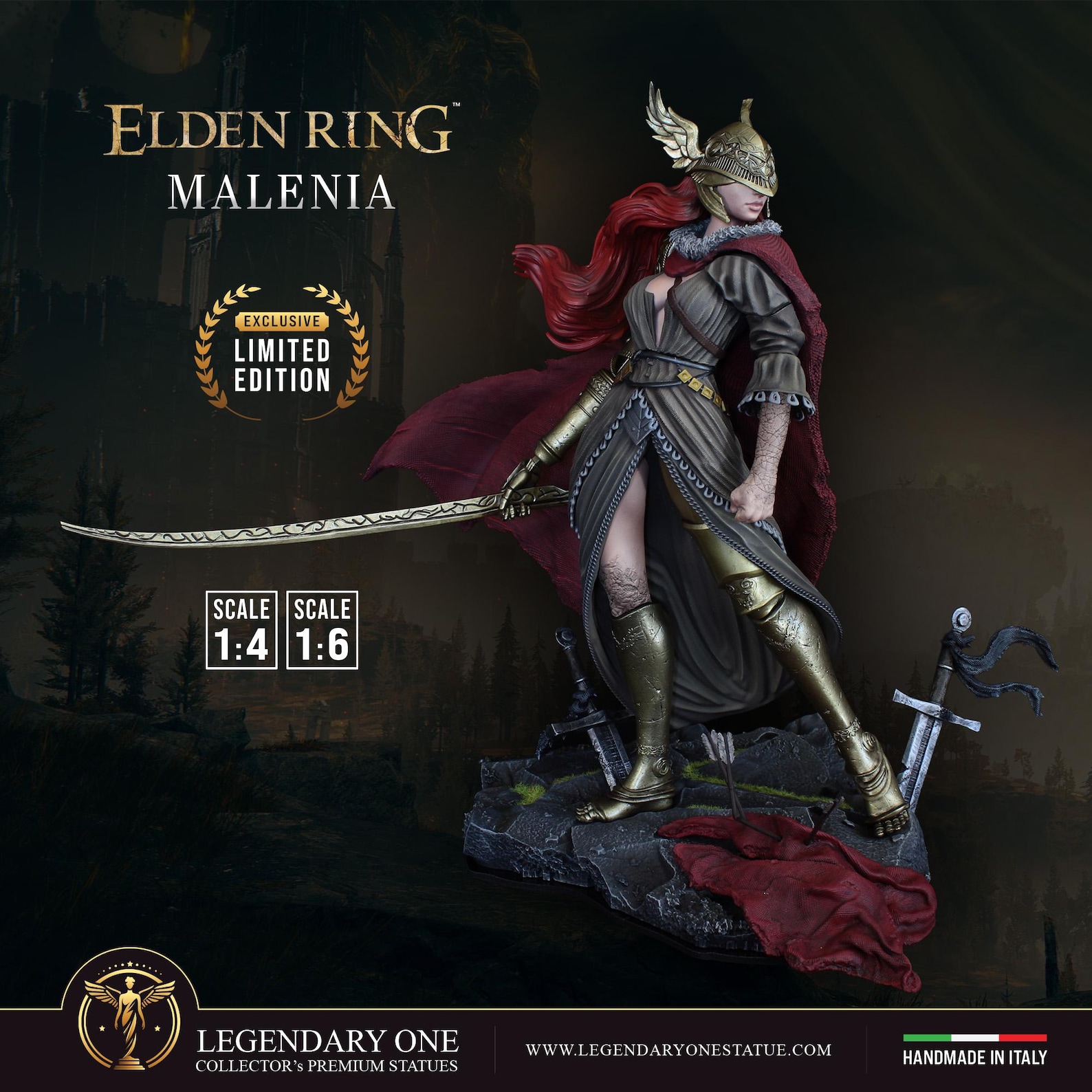 Malenia Statue, Elden Ring Figure, Blade of Miquella Statue, Elden Ring ...