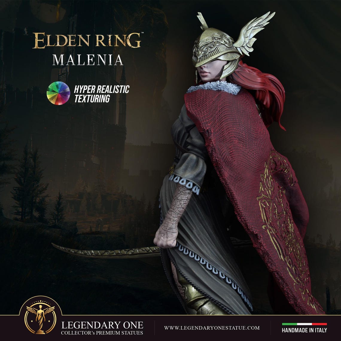 Malenia Statue, Elden Ring Figure, Blade of Miquella Statue, Elden Ring ...