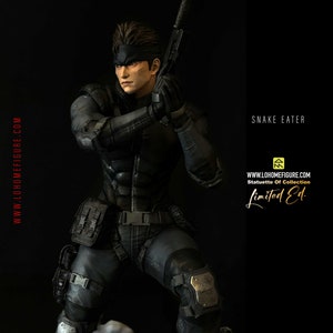 Metal Gear Solid Figure, Solid Snake Collectible Statue, Snake Eater ...