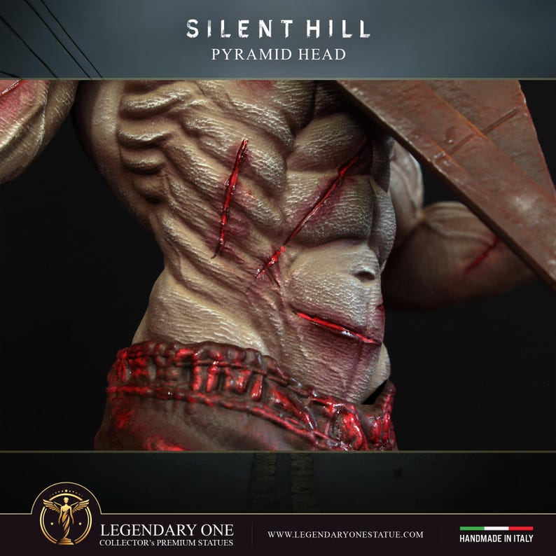 Pyramid Head Figure, Silent Hill Horror Statue, Pyramid Statue, Our ...