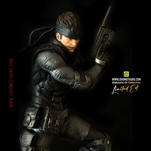Metal Gear Solid Figure Solid Snake Collectible Statue Snake Eater Realistic Coloring High ...
