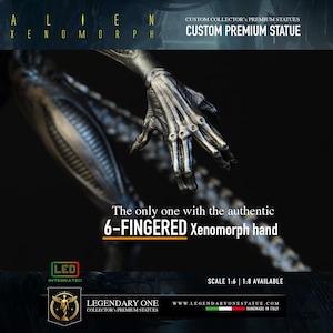 Alien Xenomorph Figure, Statua Alien Con LED, Diorama Alien, Box ...
