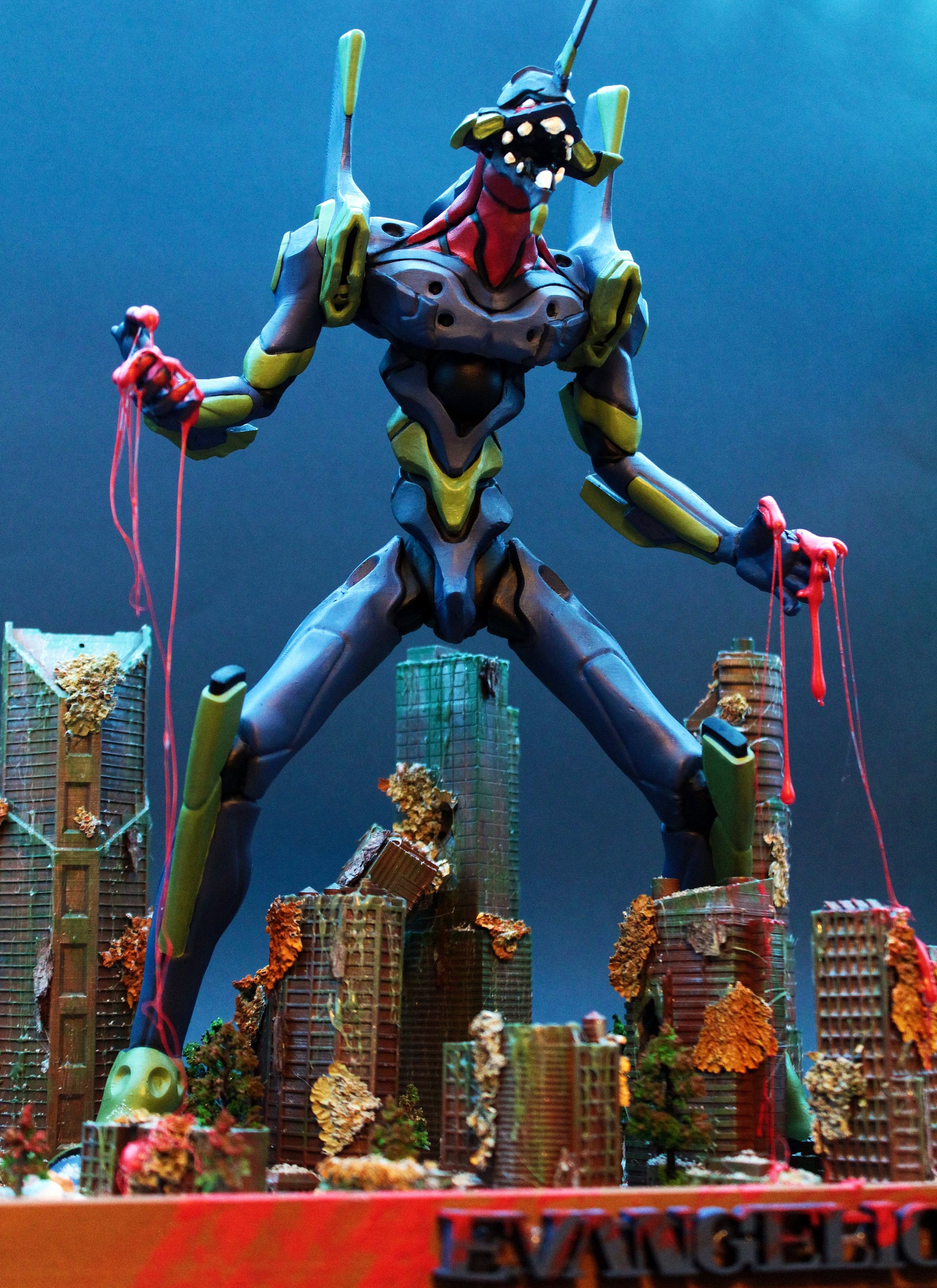 Evangelion Figure Incredible EVA 01 Statue Over 33 Cm on - Etsy