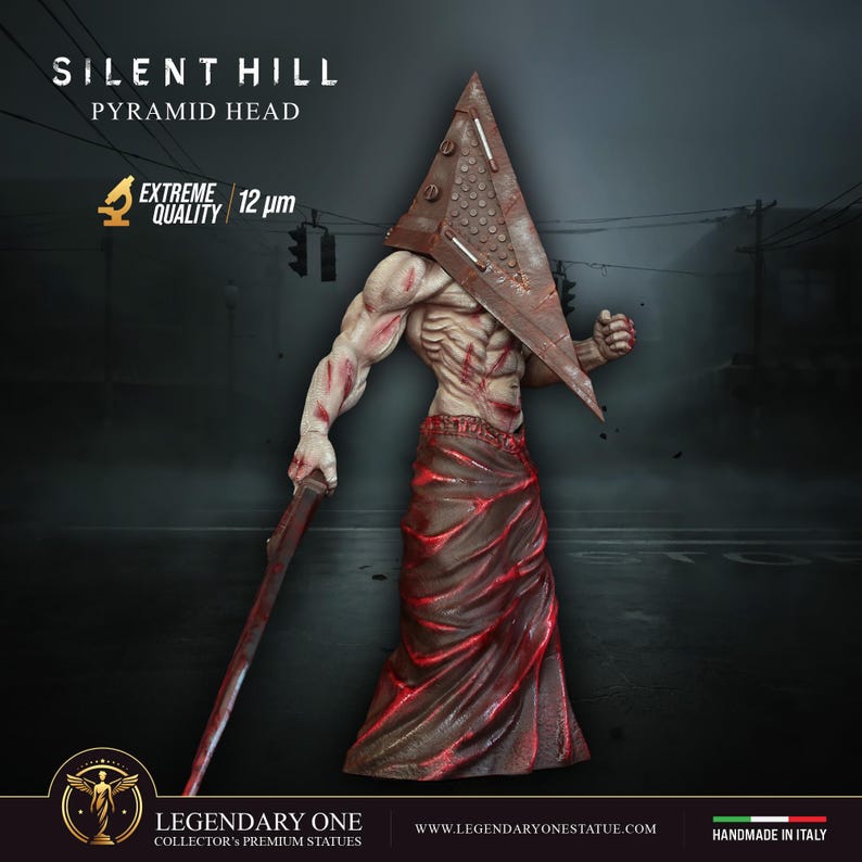 Pyramid Head Figure, Silent Hill Horror Statue, Pyramid Statue, Our ...