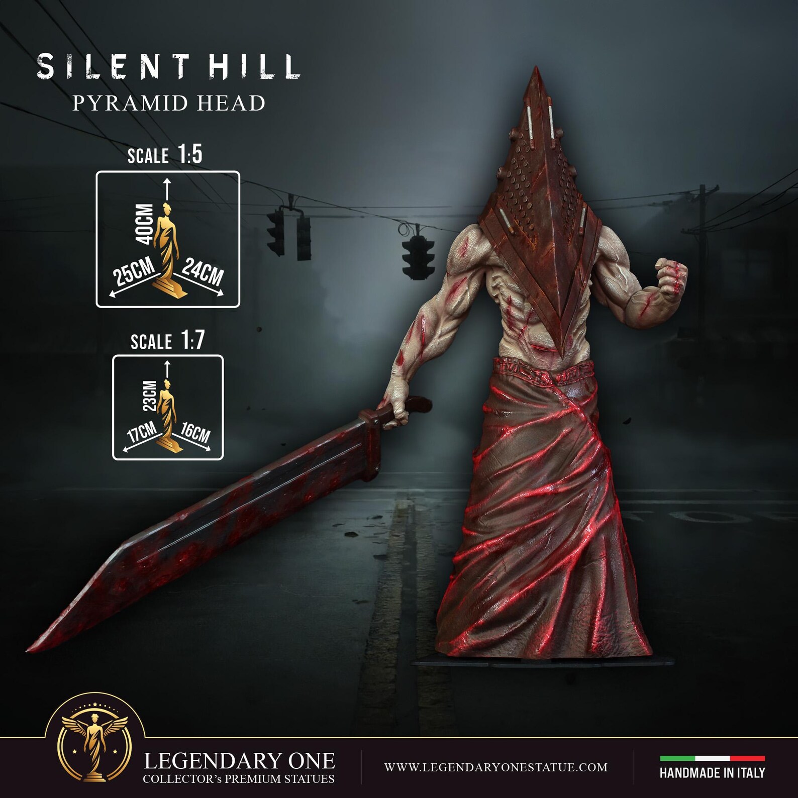 Pyramid Head Figure, Silent Hill Horror Statue, Pyramid Statue, Our Own ...