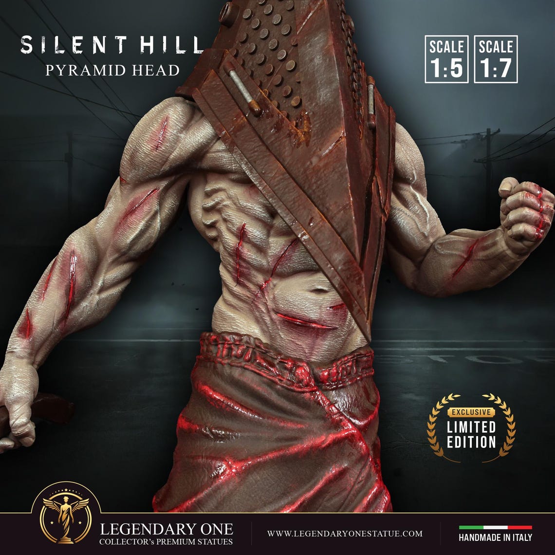 Pyramid Head Figure, Silent Hill Horror Statue, Pyramid Statue, Our Own ...