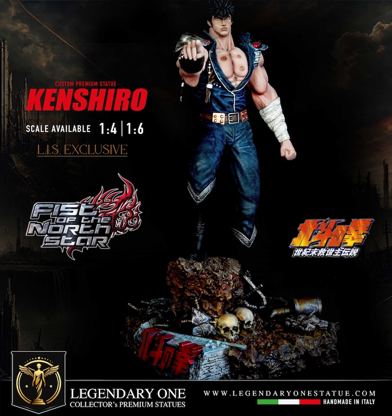 Kenshiro Statue, Ken the Warrior Figure, Fist of the North Star Figure ...
