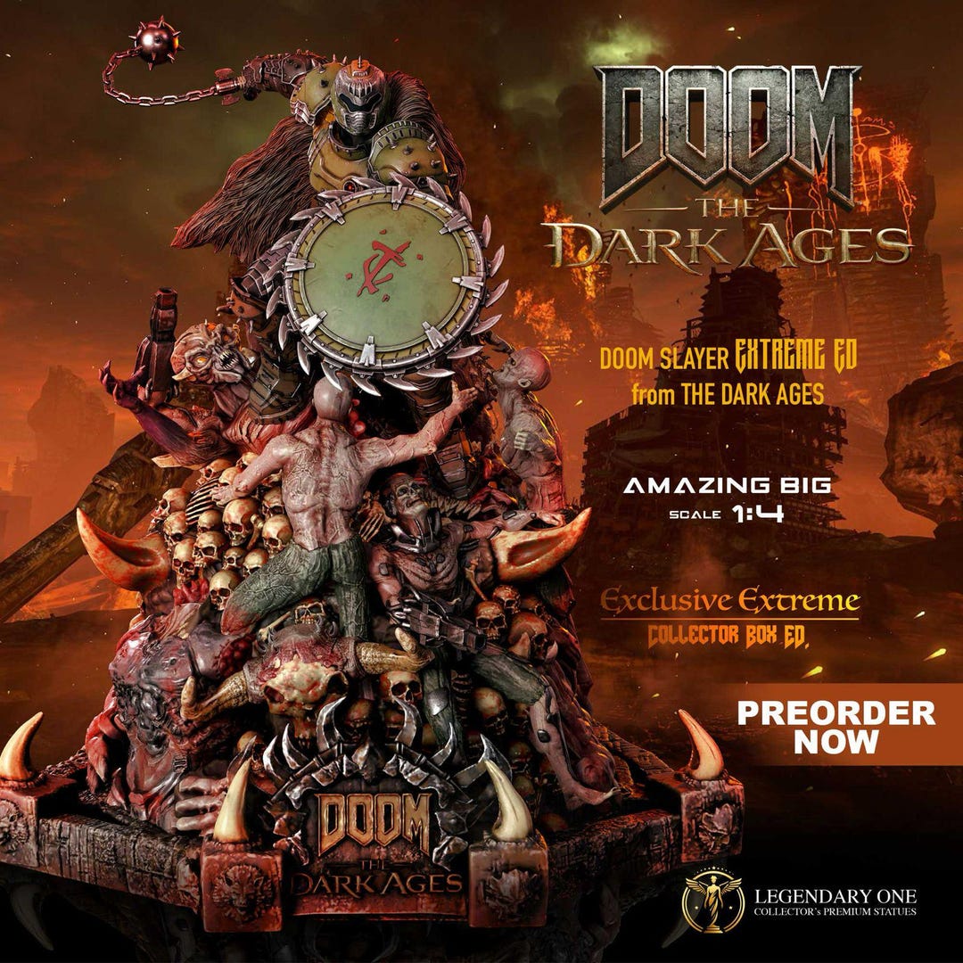 Estatua coleccionable de DOOM The Dark Ages 1/4 - Reserva [INFO ...