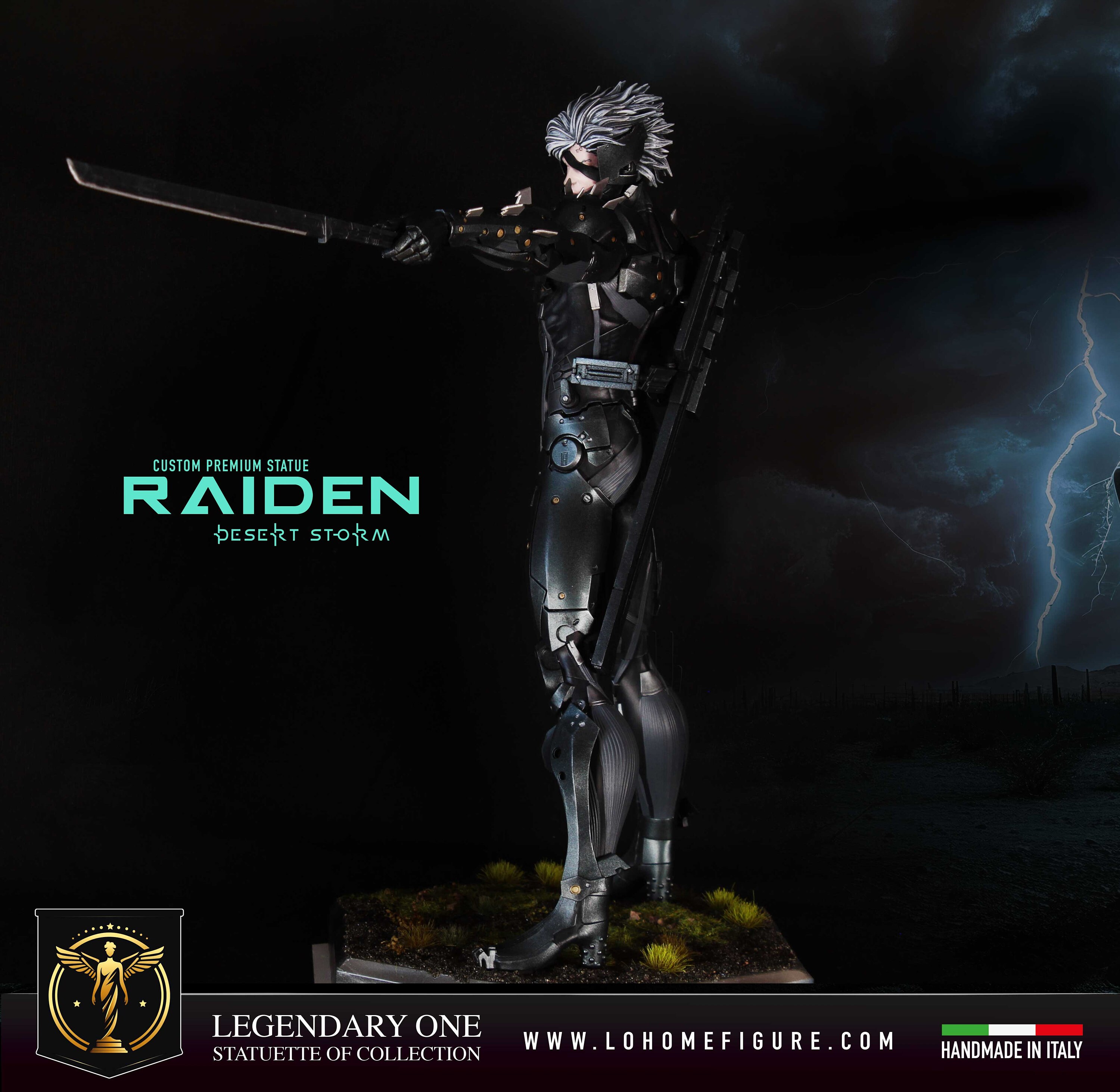 Metal Gear Rising Figure, Raiden Cyborg Ninja Statua Da Collezione ...