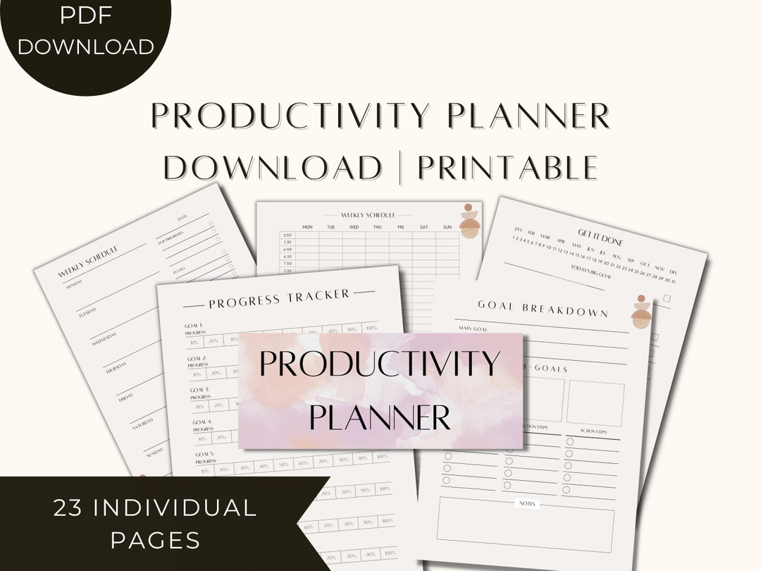 New | Productivity Planner | PLR | Planner | Daily Planner | Weekly ...