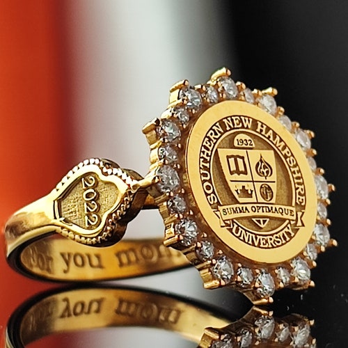 University Ring College Ring Personalized Ring - Etsy