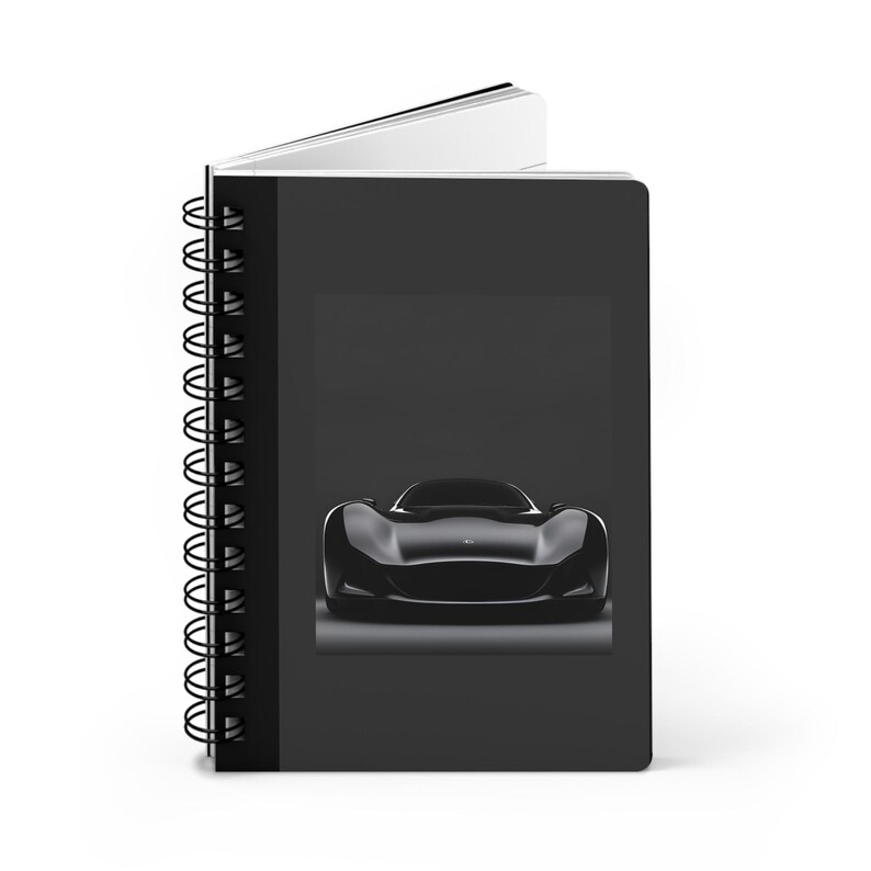Sleek Sports Car Spiral Bound Journal Automotive Enthusiast Notebook ...