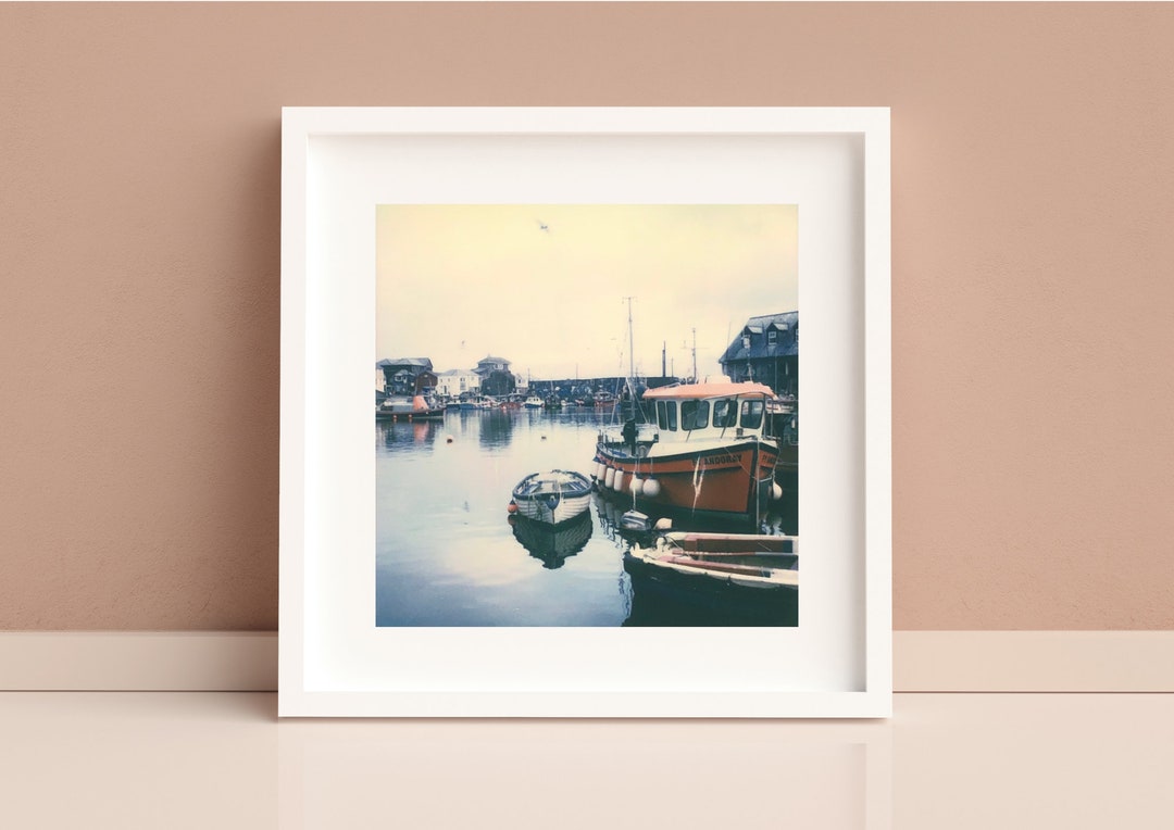 Cornish Boat Polaroid Print - Etsy