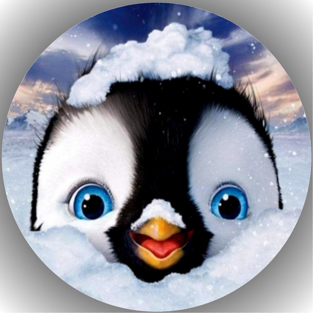 Penguin Happy Feet Cake Topper/ Cake Picture Made of - Etsy