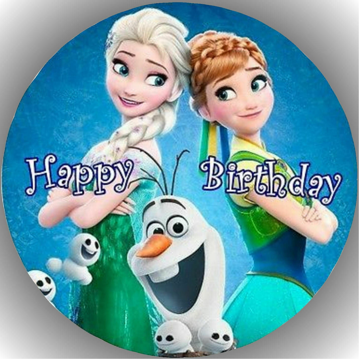 Frozen Anna Happy Birthday Cake