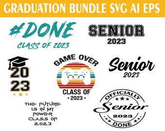 Graduation SVG Bundle, Proud Graduate 2023 SVG, Senior 2023 Svg, Class ...