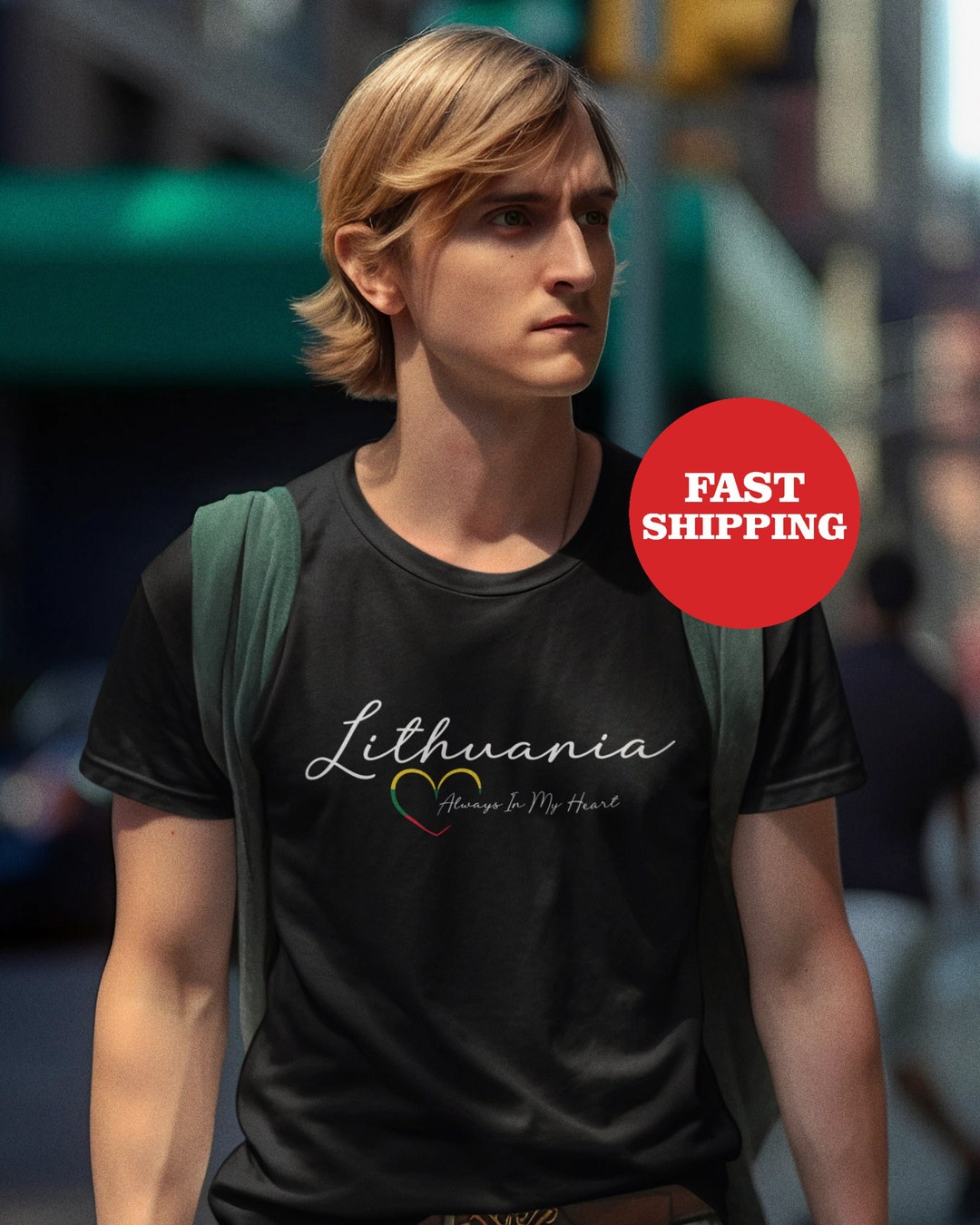 Lithuania Always in My Heart,lithuania Shirt, Lithuania Shirt ...