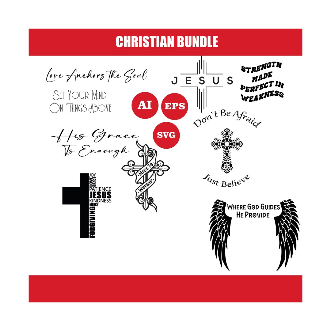 Christian Bundle SVG, Scripture Bundle, Instant Download, Bible Verse ...