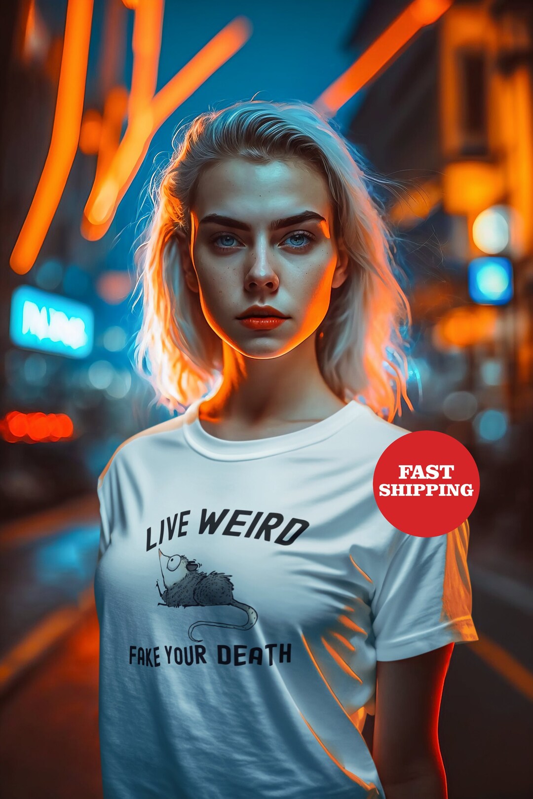 Live Weird Fake Your Death T-shirt | Opossum Shirt | Possums Shirt ...