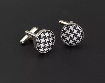Fabric Cufflinks - Etsy UK
