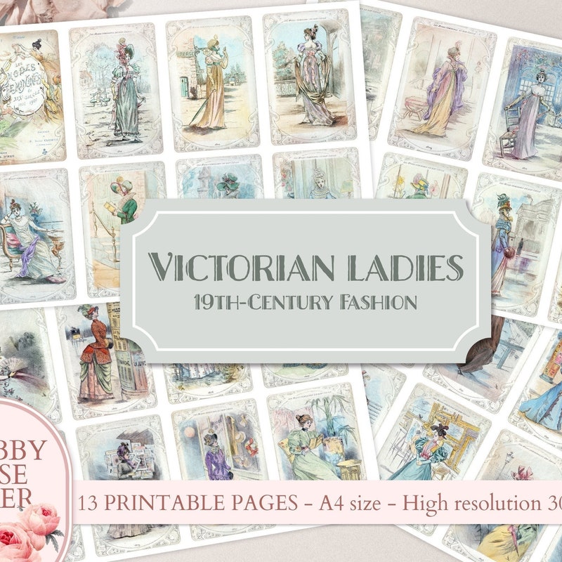 Victorian Ladies - Etsy