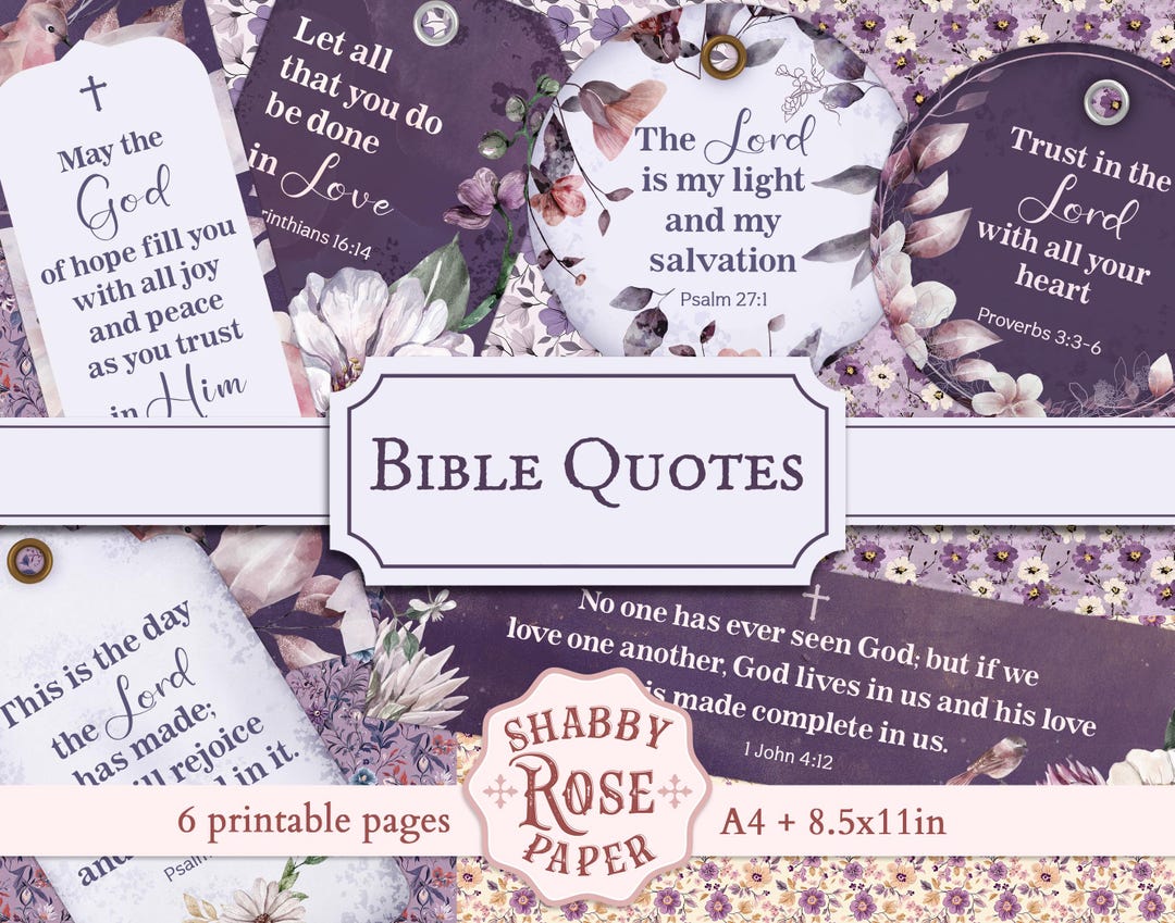 Inspirational Bible Quotes, Verses and Prayers. Tags and Bookmarks ...