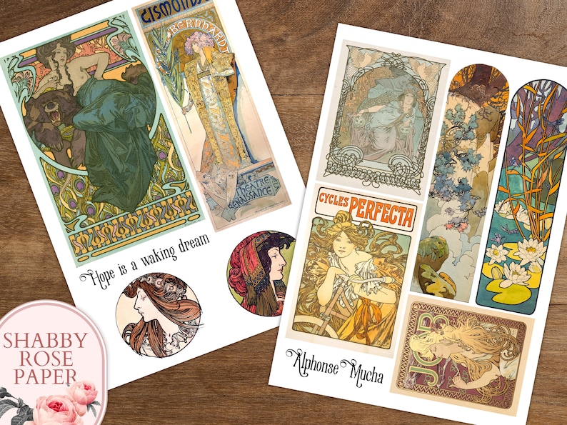 Alphonse Mucha, Vintage Paper, Art Nouveau, Vintage Ladies, Junk ...