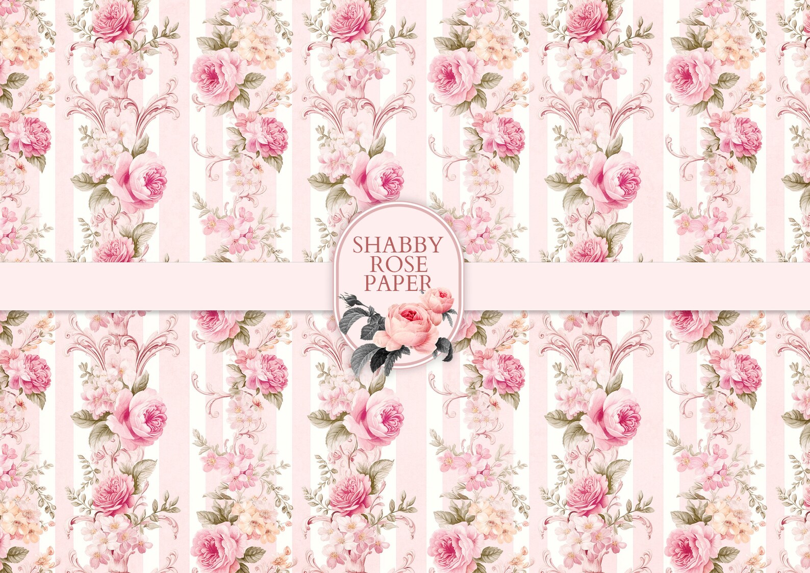 Pink Flowers Botanical Junk Journal Pages, Victorian Enchanted Garden ...