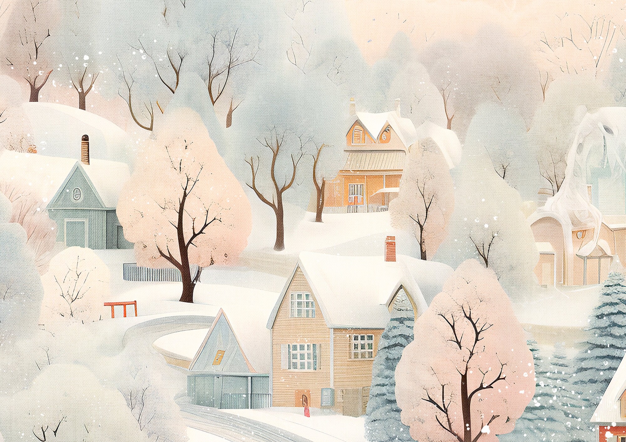 Winter Wonderland Junk Journal Pages, Winter Kit, Winter Paper Collage ...