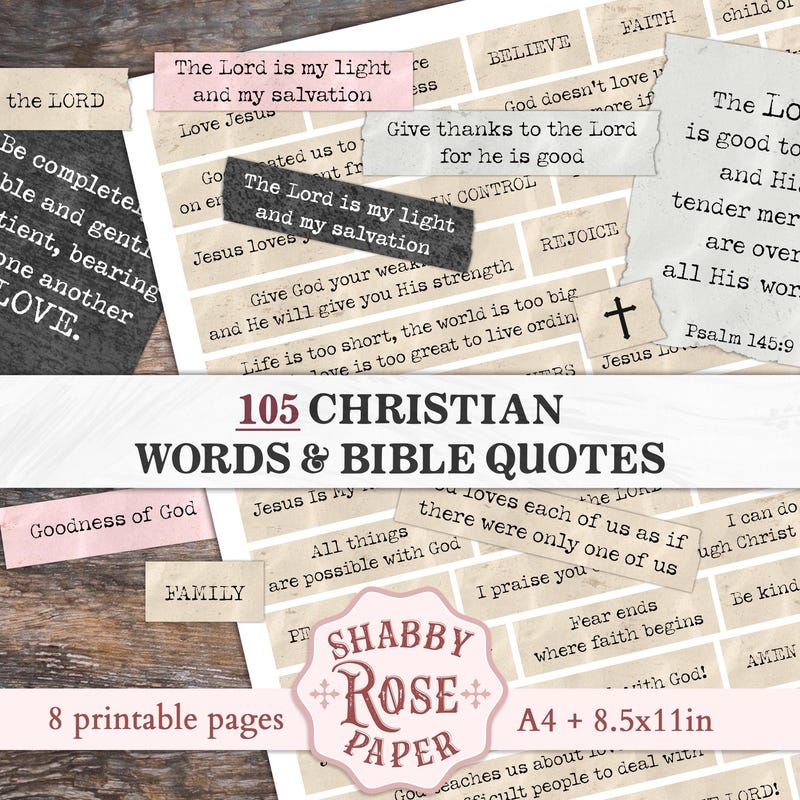 Bible Scrapbooking Paper - Etsy