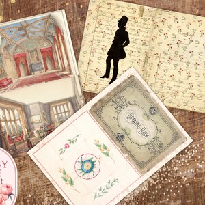 20 Pages BUNDLE. Jane Austen Quotes Vintage Ephemera. Pride and ...