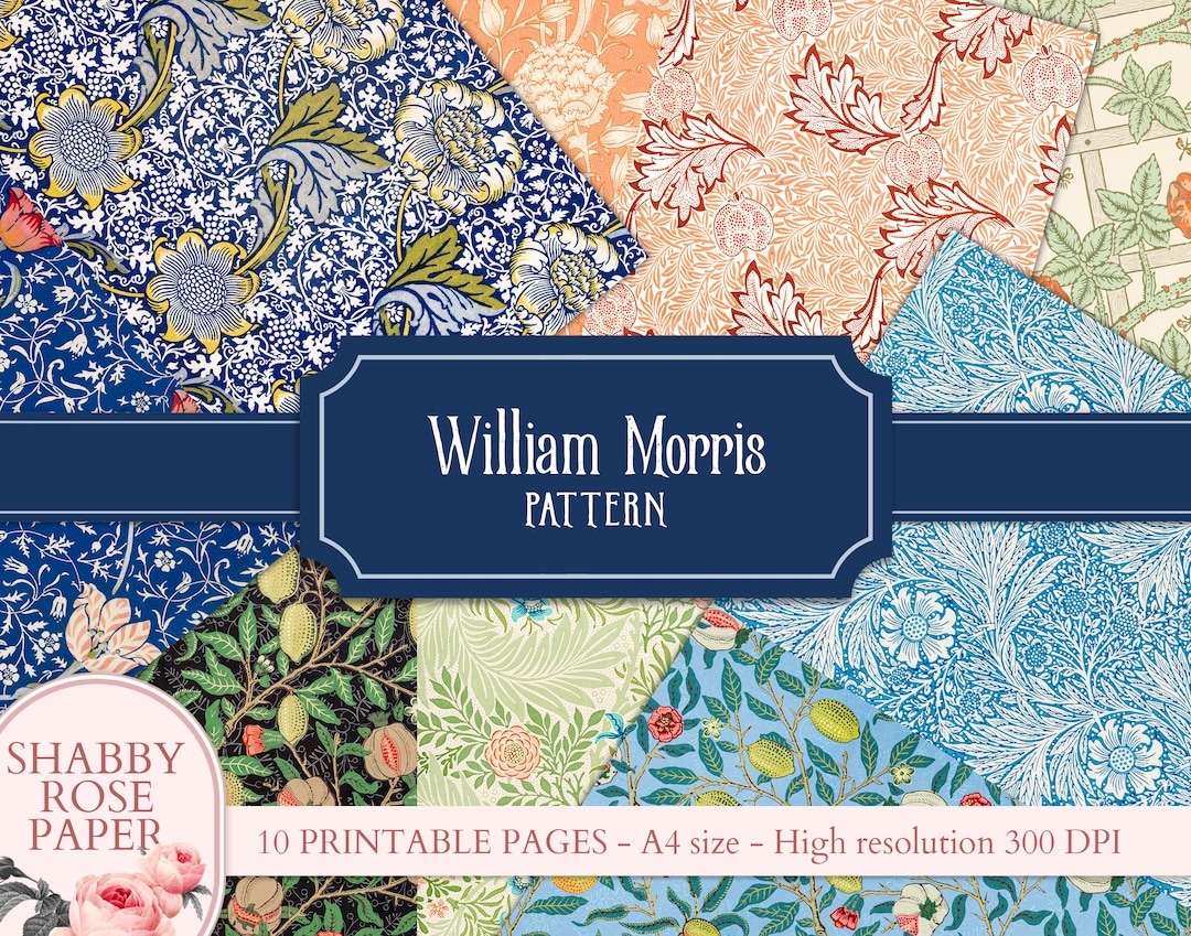 William Morris, Vintage Paper, Art Decor, Floral Paper, Junk Journal ...