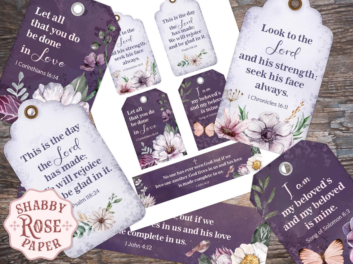 Inspirational Bible Quotes, Verses and Prayers. Tags and Bookmarks ...
