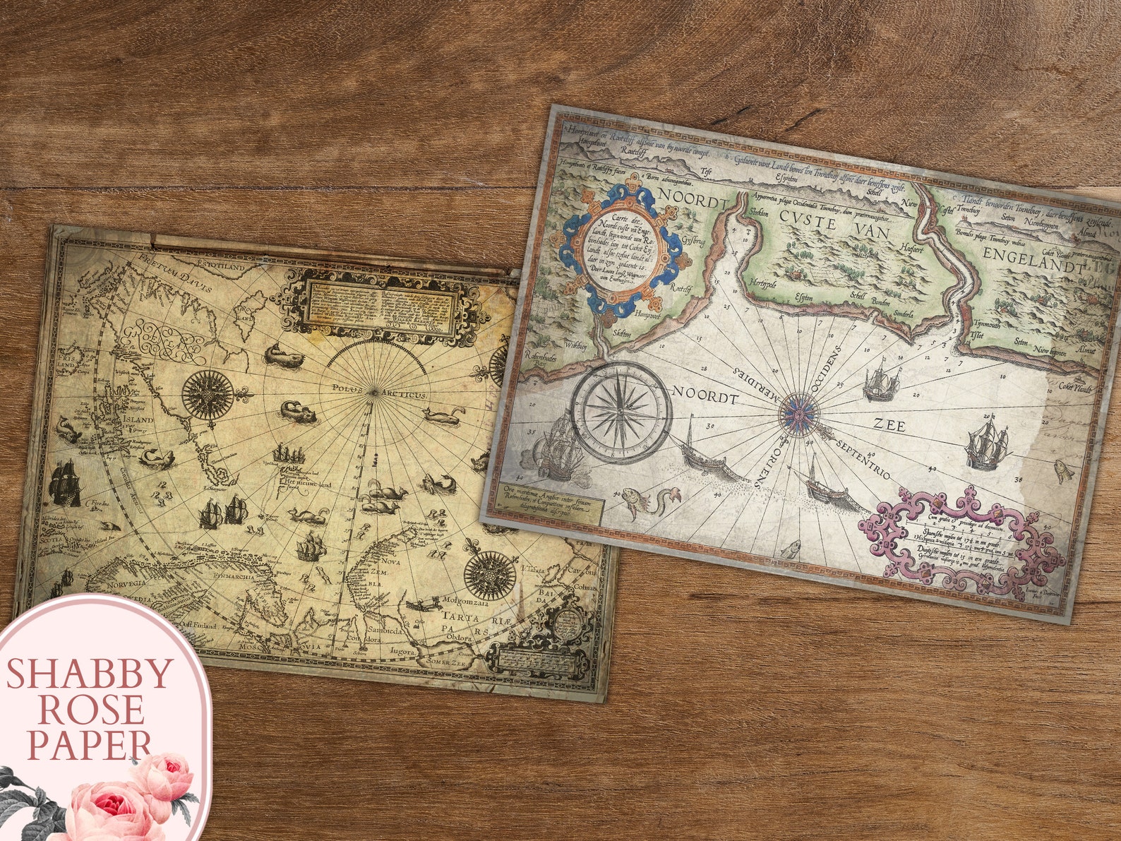 Junk Journal Printable Vintage Map, Junk Journal Ephemera, Shabby Paper ...