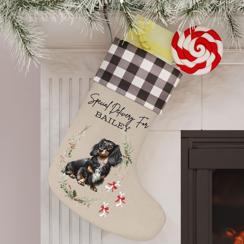 Dachshund Custom Stocking - Etsy