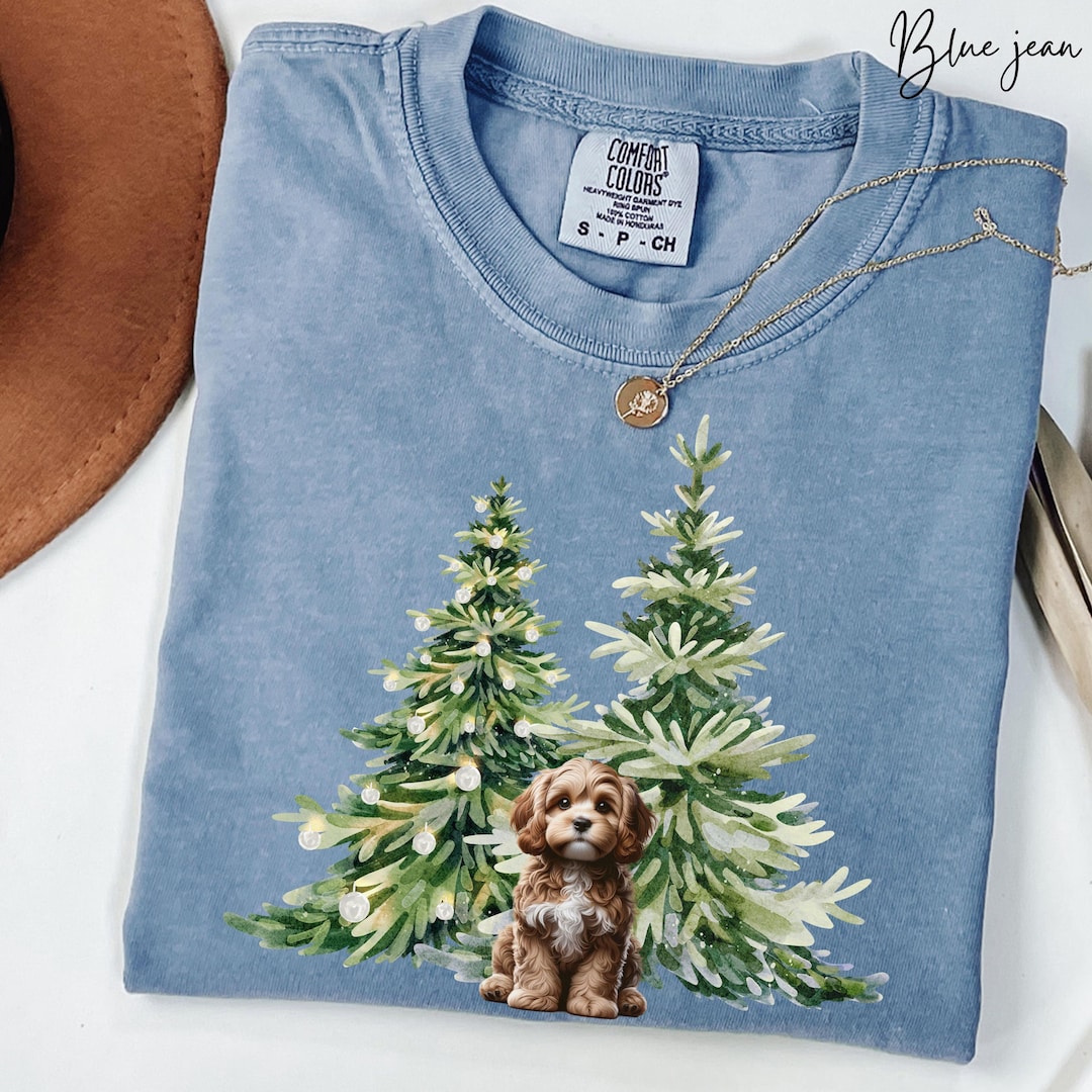 Cavapoo Shirt, Cavapoo Christmas Tree T-shirt Dog Owner, Cavoodle Lover ...