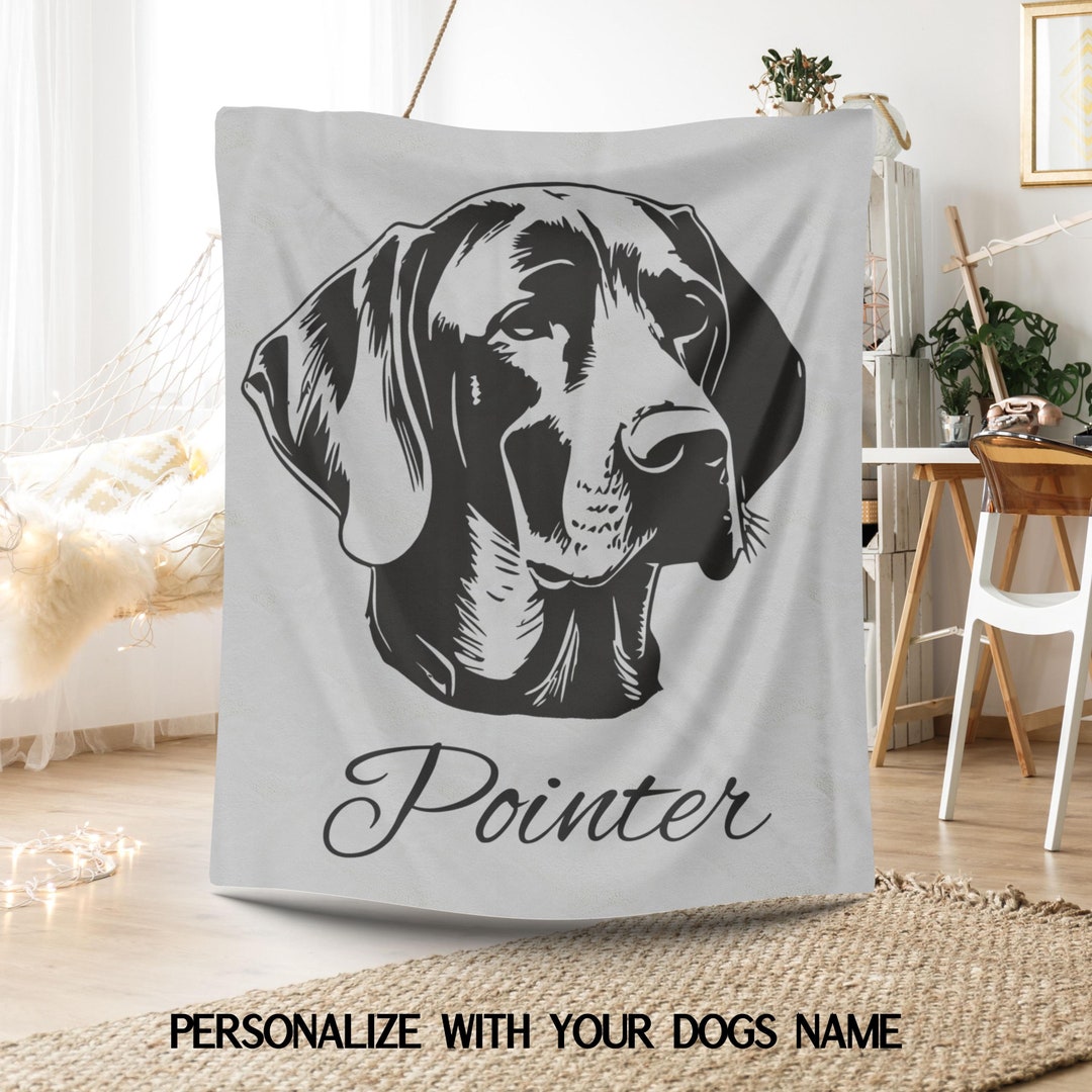 German Shorthaired Name Blanket, Custom Velveteen Plush GSP Dog Pet ...