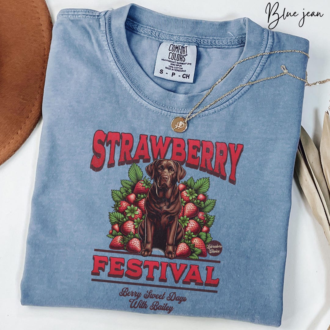 Chocolate Labrador Shirt, Chocolate Lab Personalized Strawberry ...