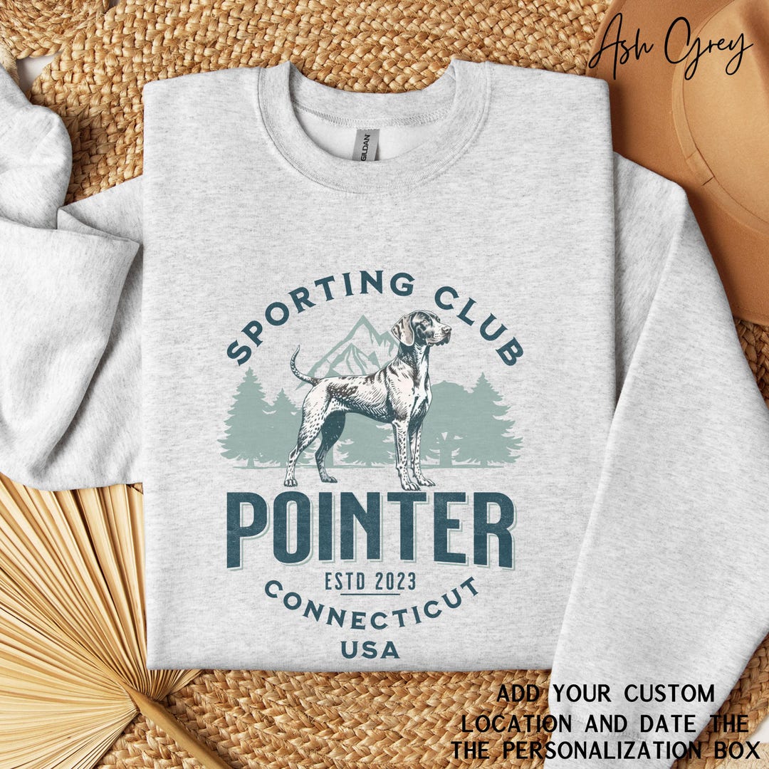 German Shorthaired Pointer Sweatshirt, Personalized GSP Vintage ...