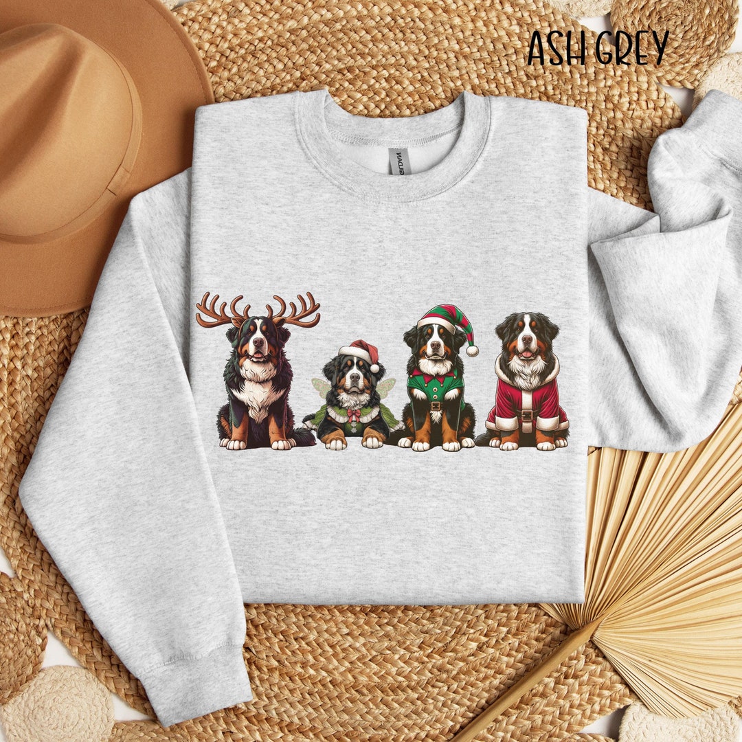 Bernese Mountain Dog Christmas Sweatshirt, Bernese Dog Gifts, Berner ...