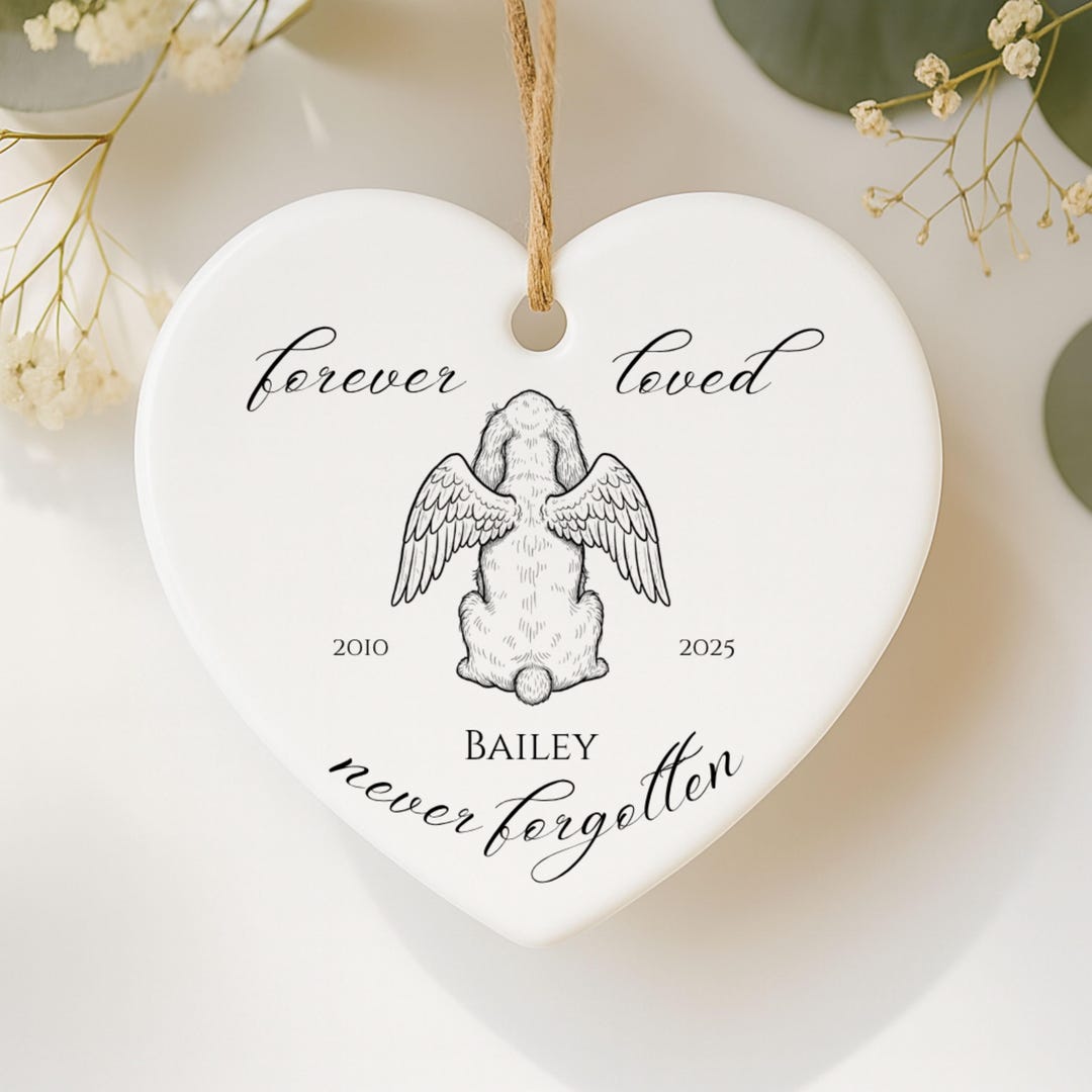 Cocker Spaniel Angel Pet Memorial Ornament, Custom Dog Name Sympathy ...