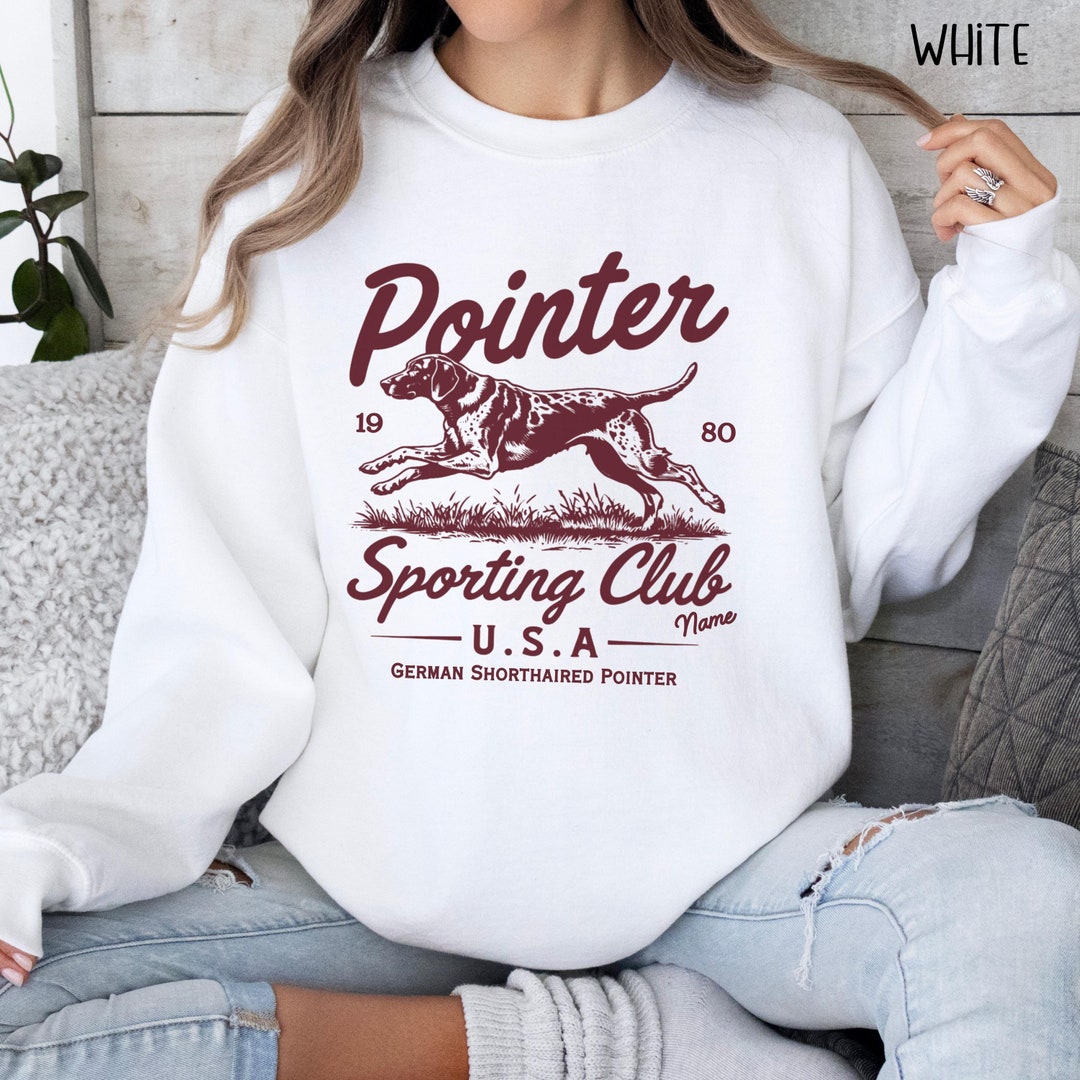 German Shorthaired Pointer Sweatshirt, Personalized GSP Vintage ...