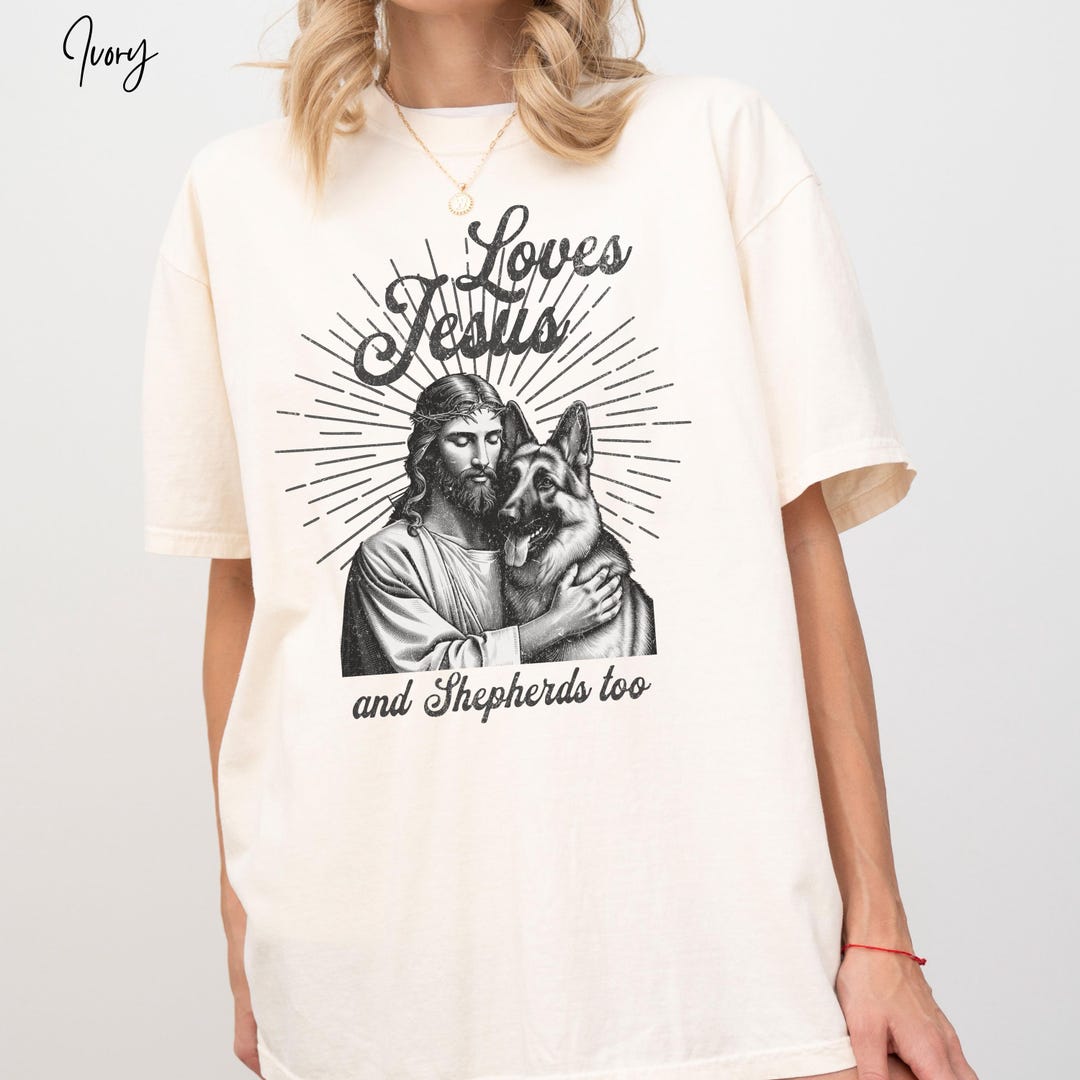 German Shepherd T-shirt, Christian German Shepherd Dog Lover Shirt, GSD ...