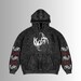 Korn Band Hoodie Vintage Inspired, Washed Black, Soft Cotton Unisex ...