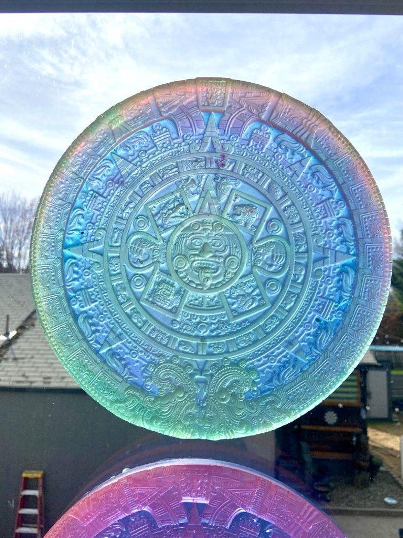 Aztec Calendar | Window Display | Translucent | Luminescent - Etsy
