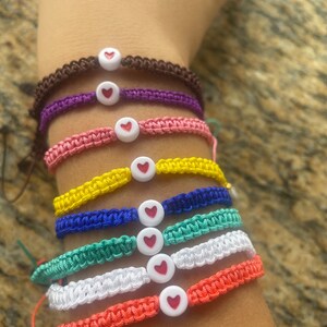 Heart Text Bracelets - Etsy