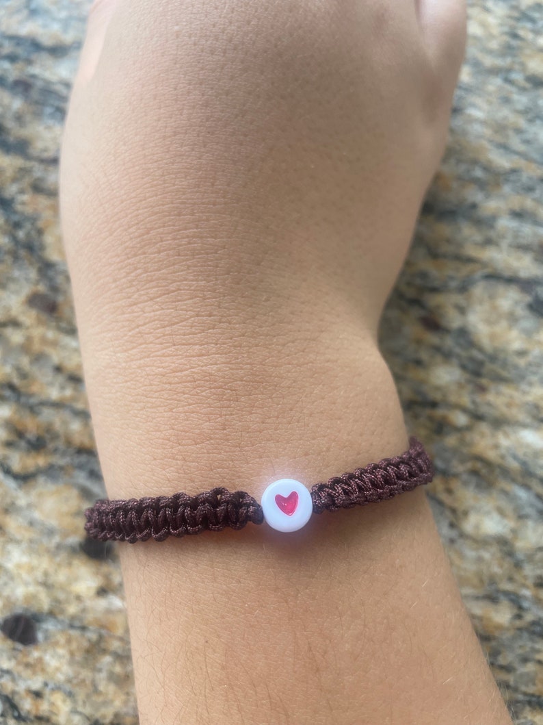 Heart Text Bracelets - Etsy
