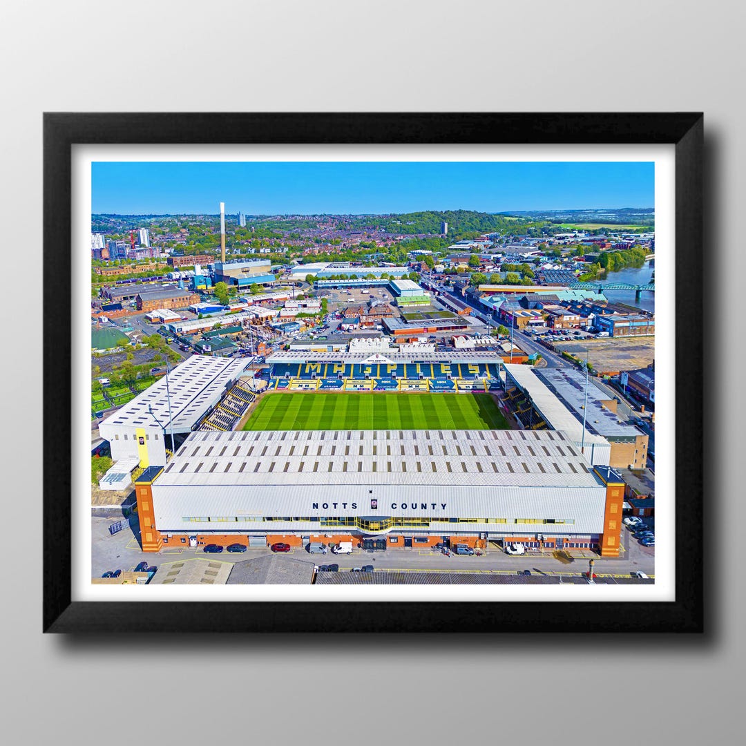 Notts County Gifts, Meadow Lane Stadium Framed Print, Memorabilia ...
