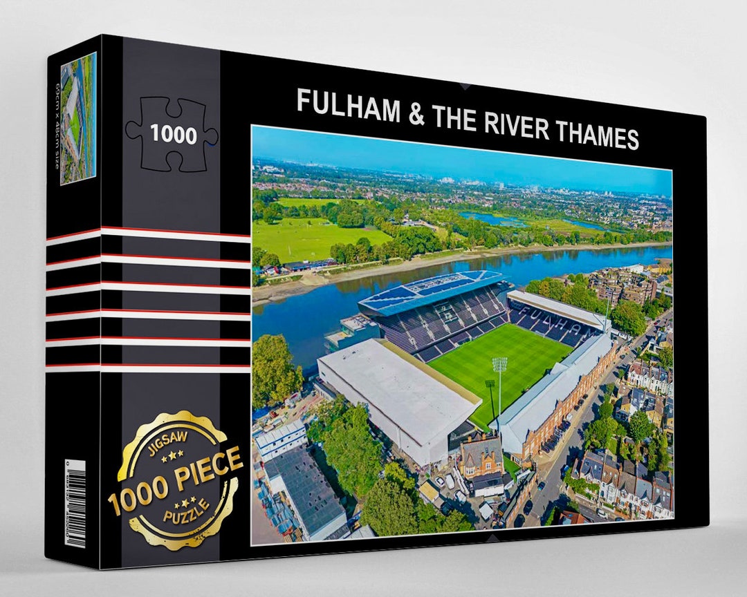 Fulham & the River Thames Jigsaw 1000 Pieces Completed Size 69cm X 48 ...
