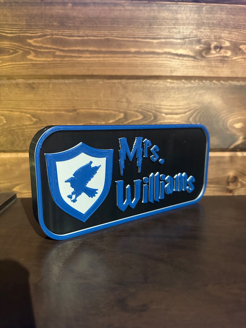 Custom Hogwarts House Crest Sign 3 Variations - Etsy